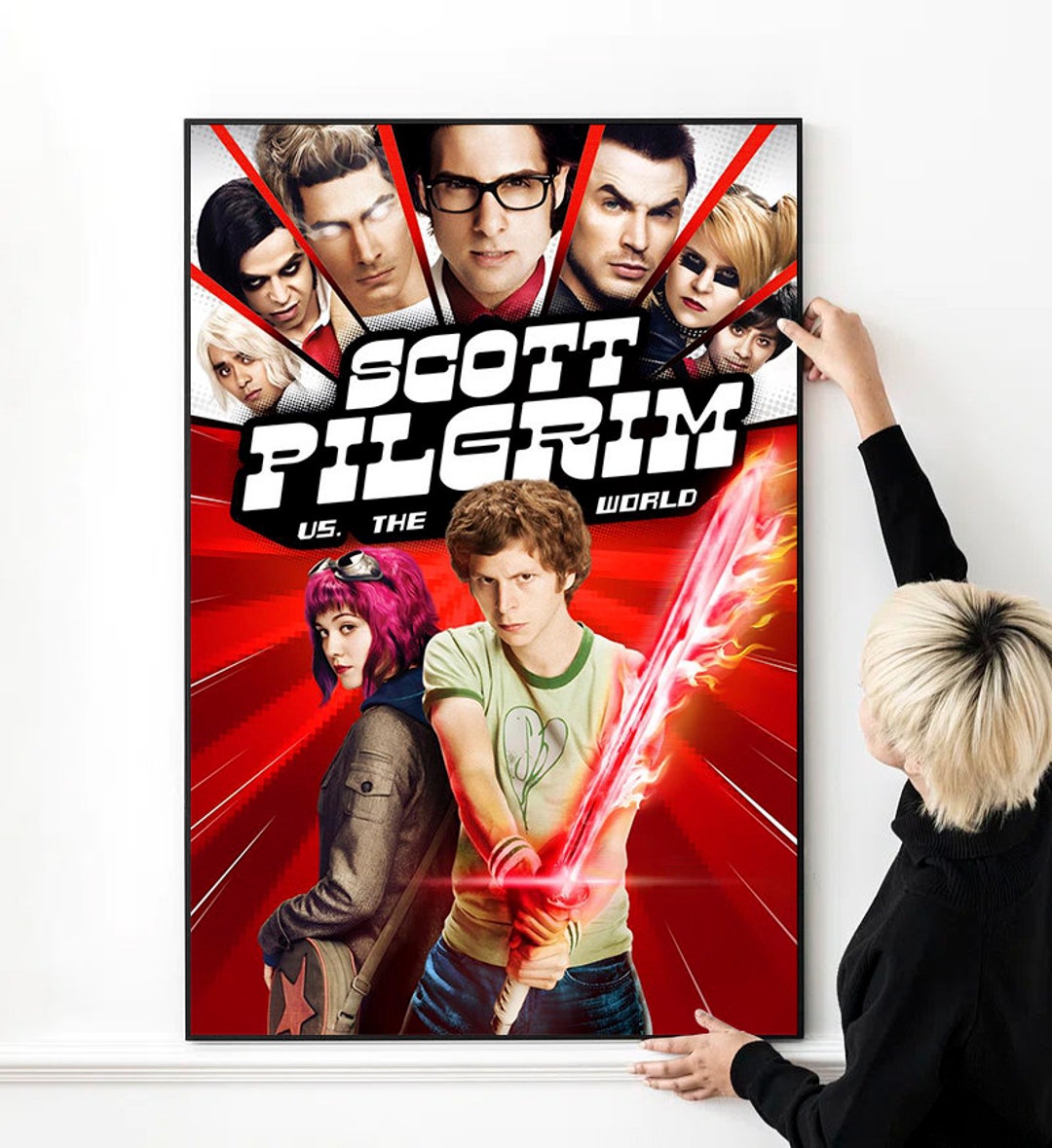 Scott Pilgrim Vs the World Classic Movie Poster High Quality Print ...