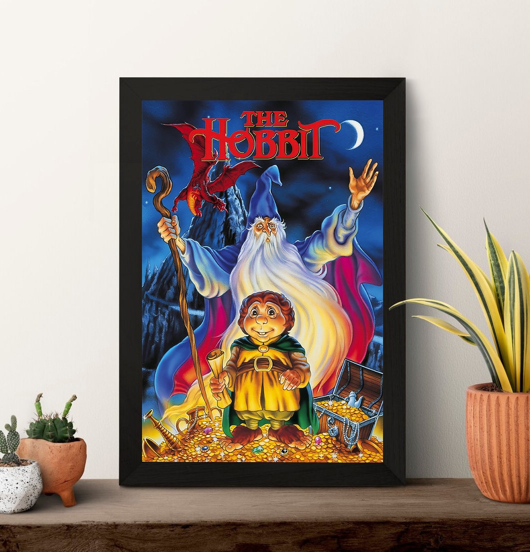 The Hobbit - Lord of the Rings Animated 1977 Movie Poster High Quality ...