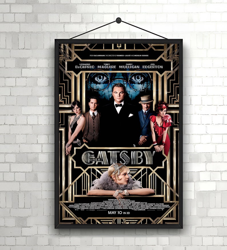 The Great Gatsby Movie Poster High Quality Print Photo Wall Art Canvas ...