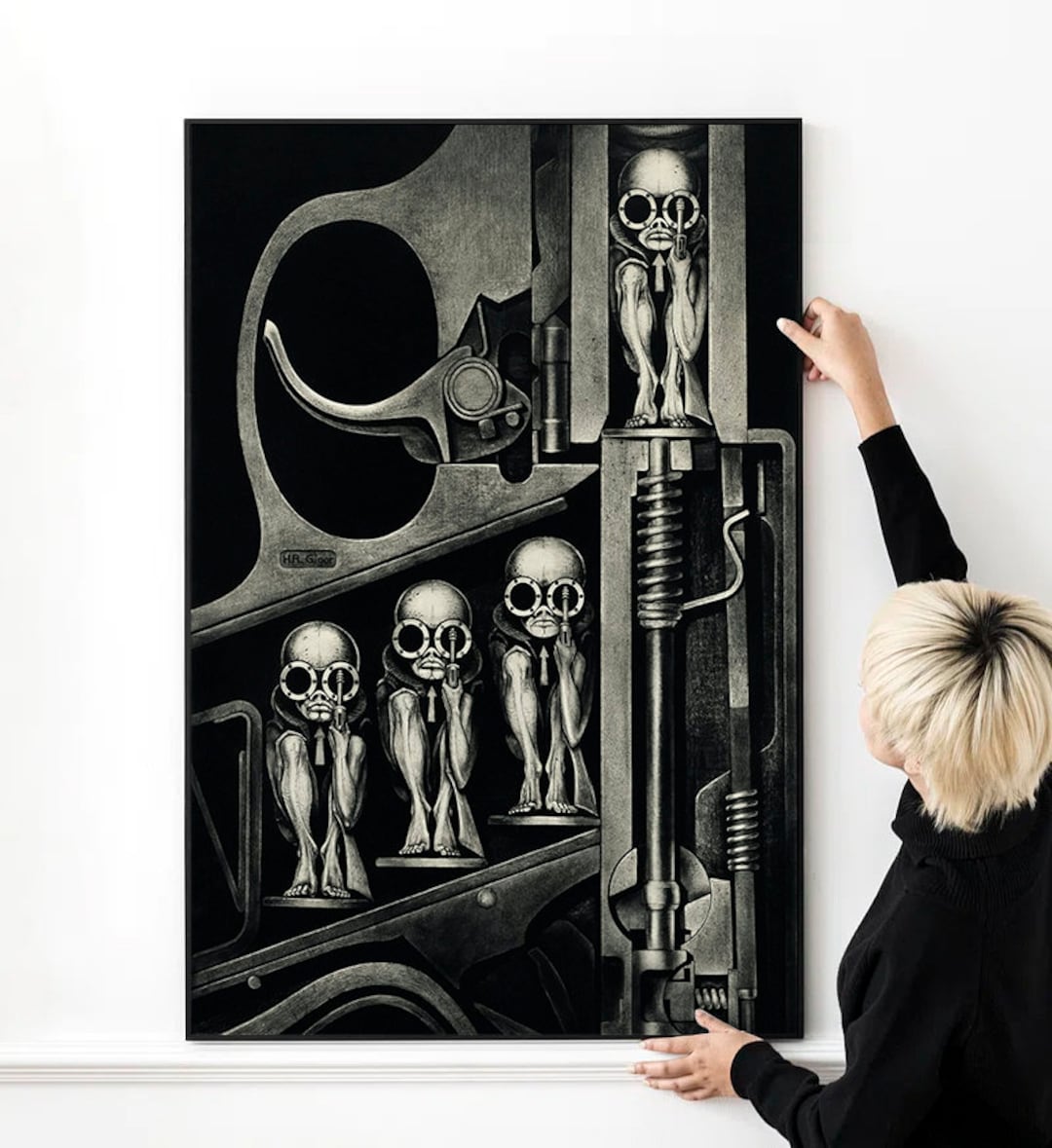Giger Unique Artwork Alien Xenomorph Universe Birth Machine Pistol ...