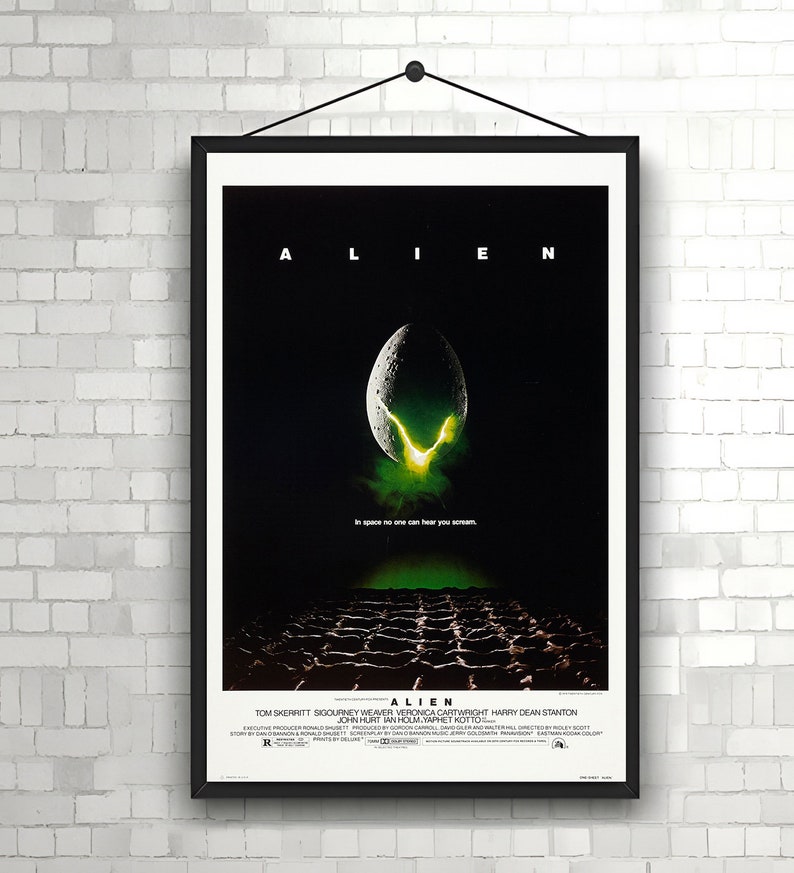 Alien Movie Poster High Quality Print Photo Wall Art Canvas Cloth ...
