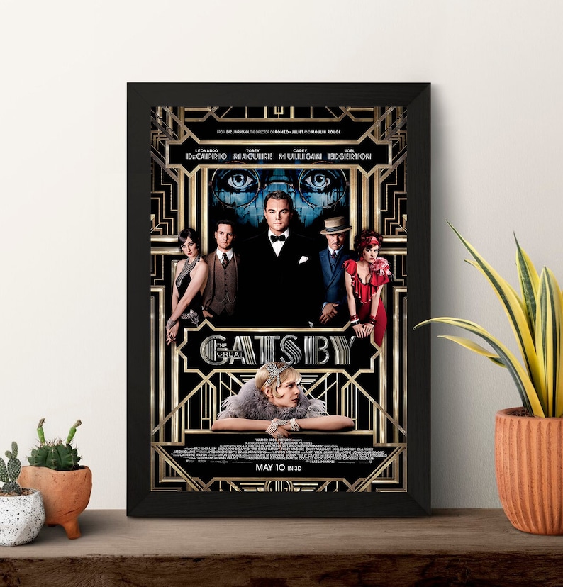 The Great Gatsby Movie Poster High Quality Print Photo Wall Art Canvas ...