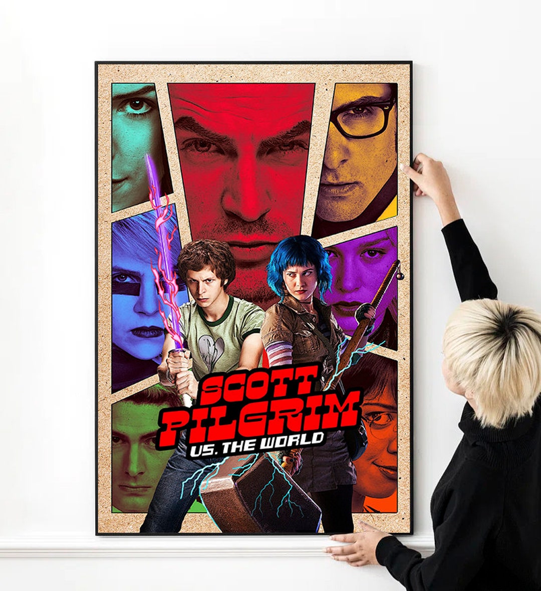 Scott Pilgrim Vs. the World Movie Poster High Quality Print Photo Wall ...