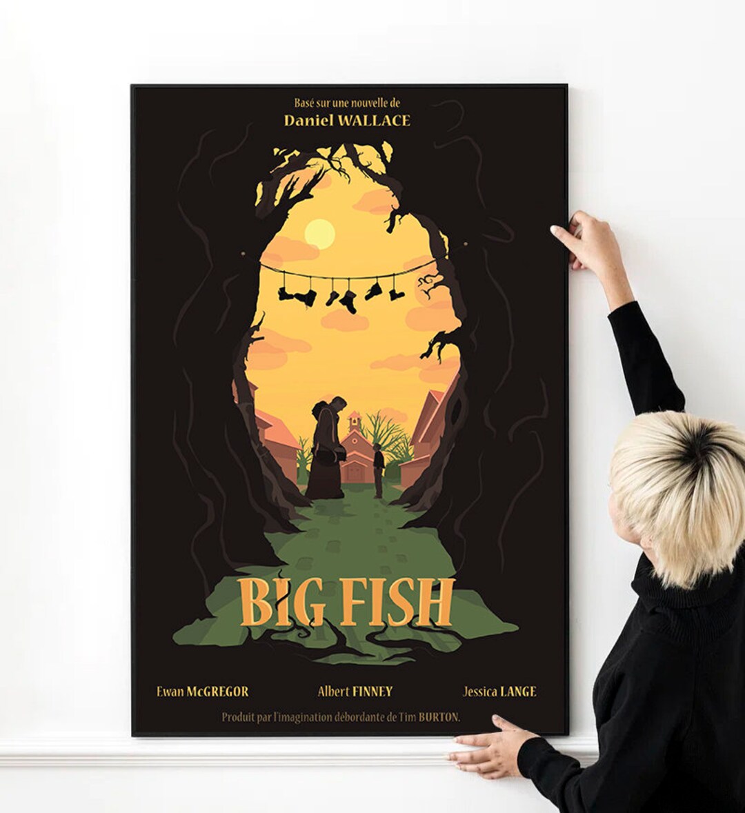 Big Fish 2003 Artwork Movie Poster High Quality Print Photo Wall Art ...