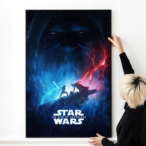 Star Wars Episode 9 the Rise of Skywalker Artwork Rey Vs Kylo Ren Movie ...