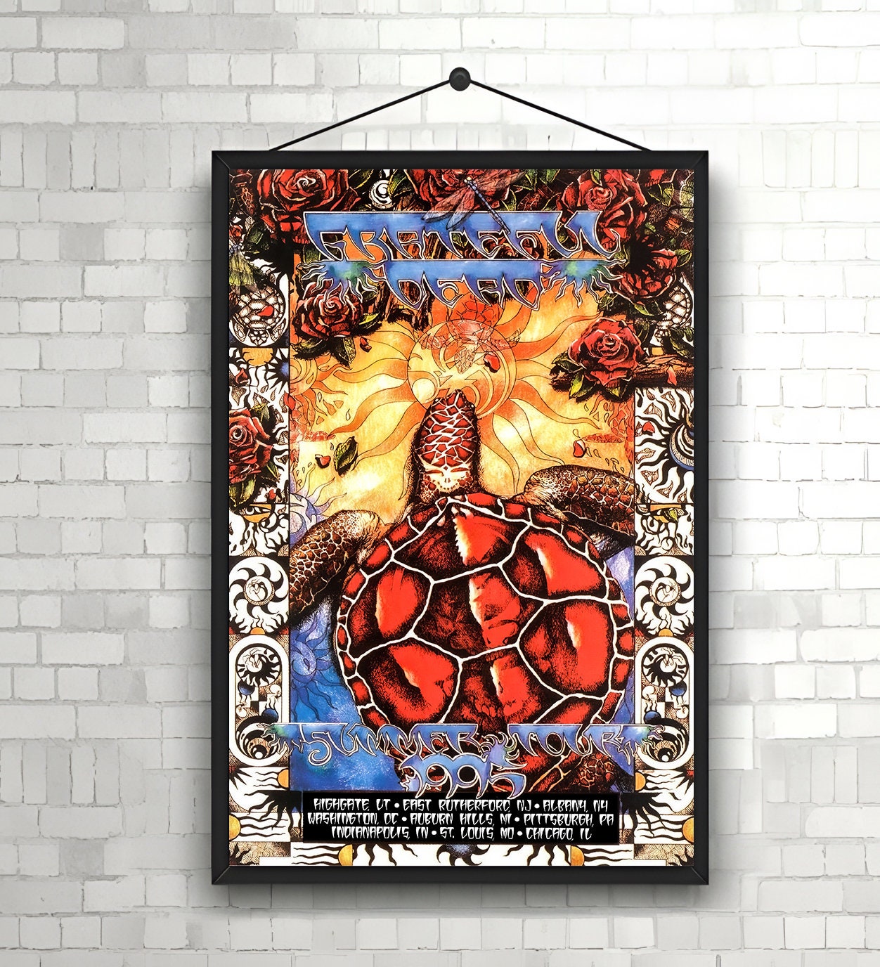Grateful Dead - Tour 1995 Concert Poster Rock Music Wall Art High ...