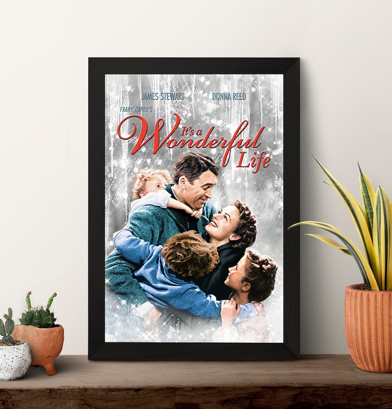 Its A Wonderful Life Movie Poster High Quality Print Photo Wall Art Its ...