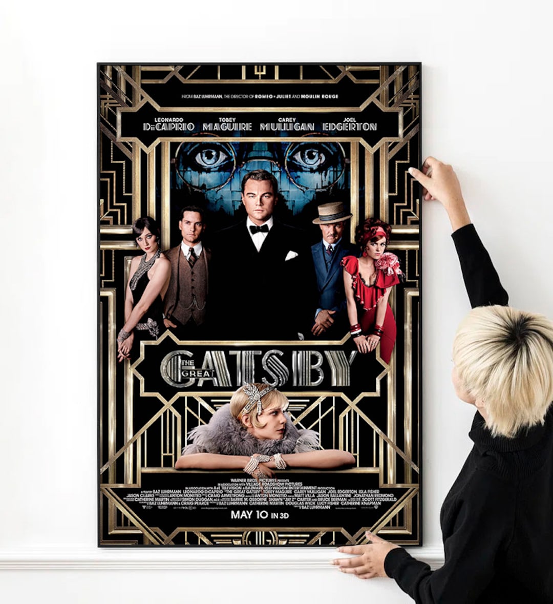 The Great Gatsby Movie Poster High Quality Print Photo Wall Art Canvas ...