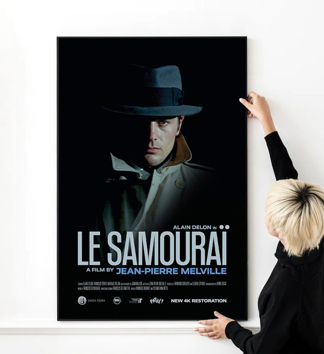 Póster de la película El Samurái (1967) de Alain Delon, impresión ...