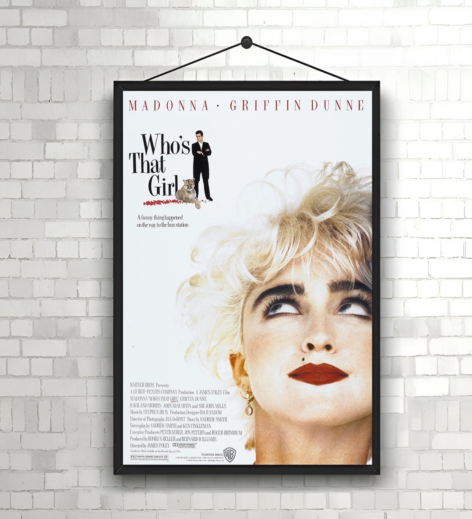 Who's That Girl Movie Poster High Quality Print Photo Wall Art Canvas ...