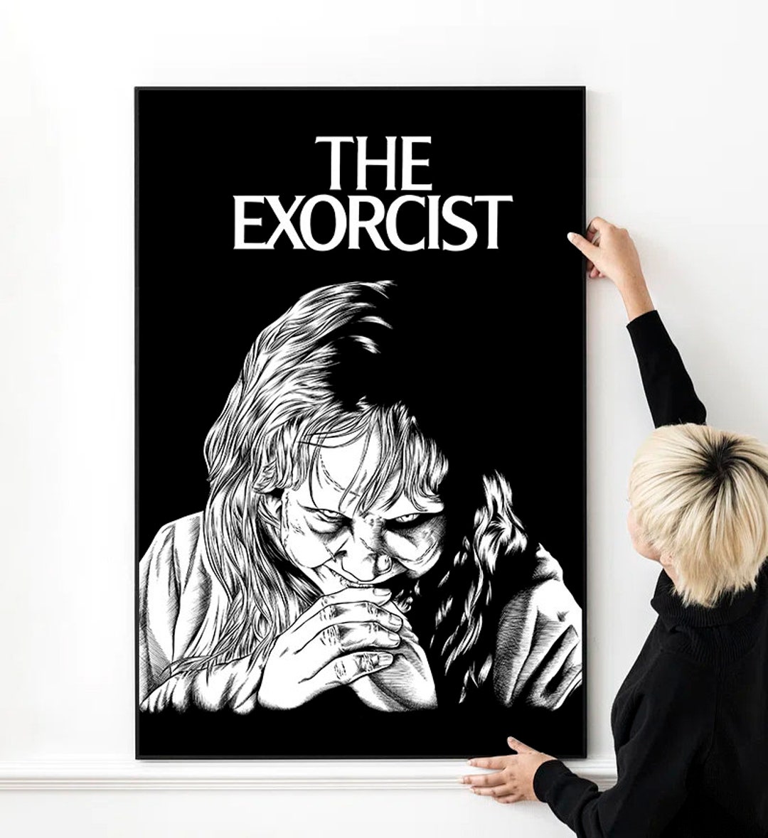 The Exorcist Minimal Artwork Classic Horror Alternative Poster High ...