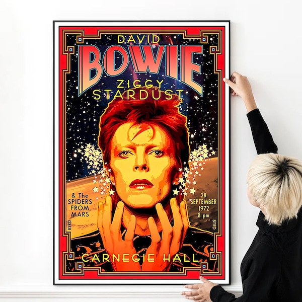 Vintage Poster Bowie - Etsy
