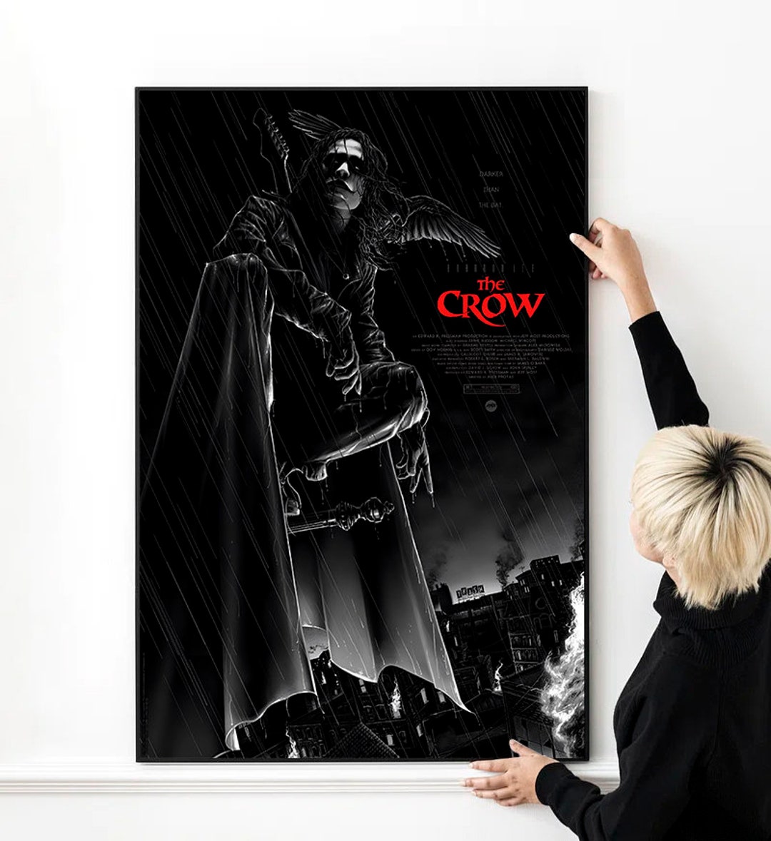 The Crow Movie Poster High Quality Print Photo Wall Art Canvas Cloth ...
