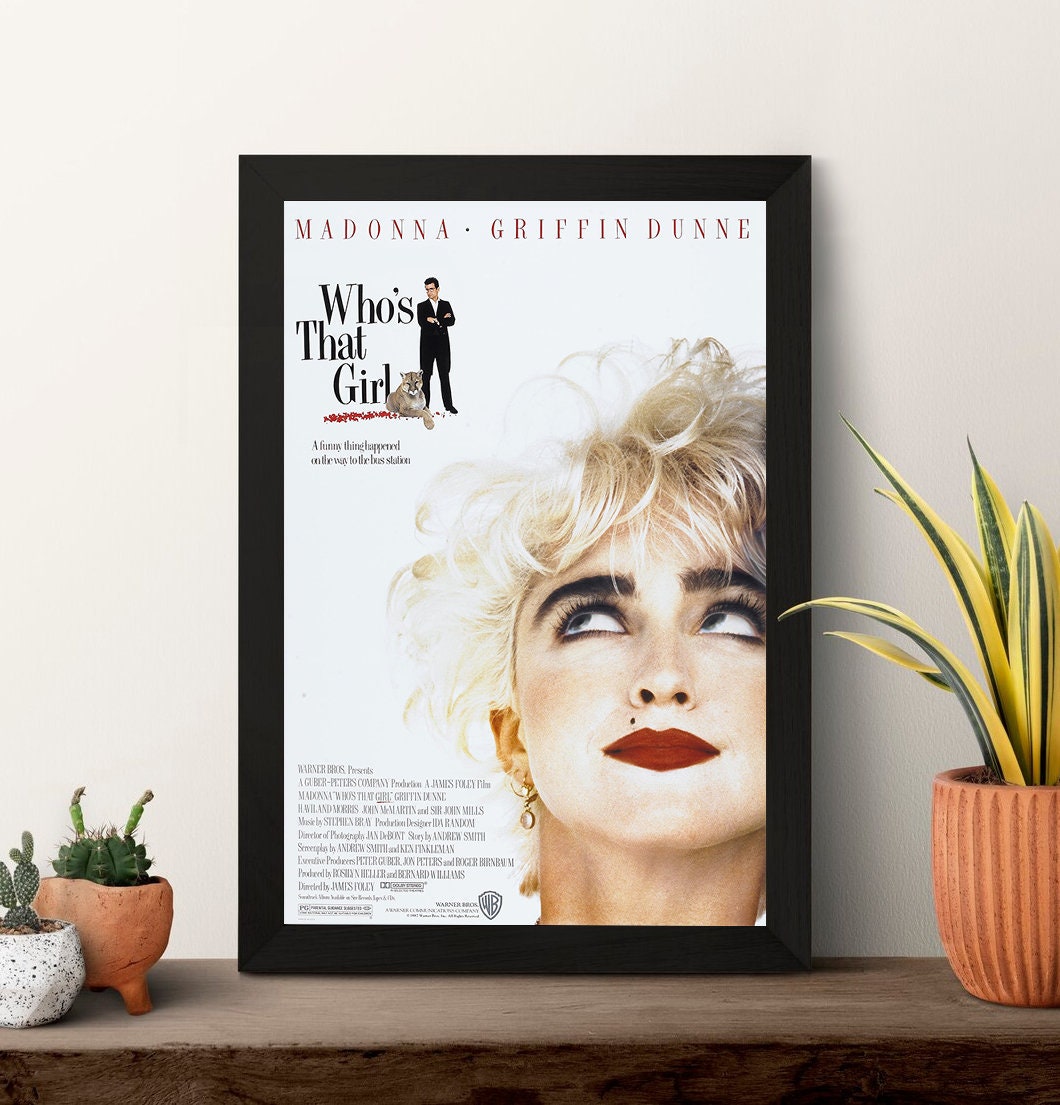 Who's That Girl Movie Poster High Quality Print Photo Wall Art Canvas ...
