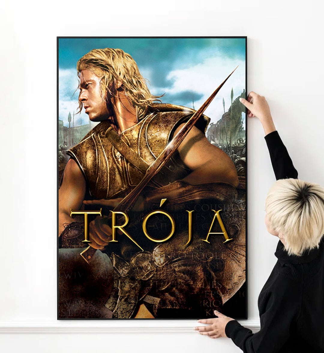 Troy Movie Poster High Quality Photo Print Wall Art Canvas Cloth Mult ...