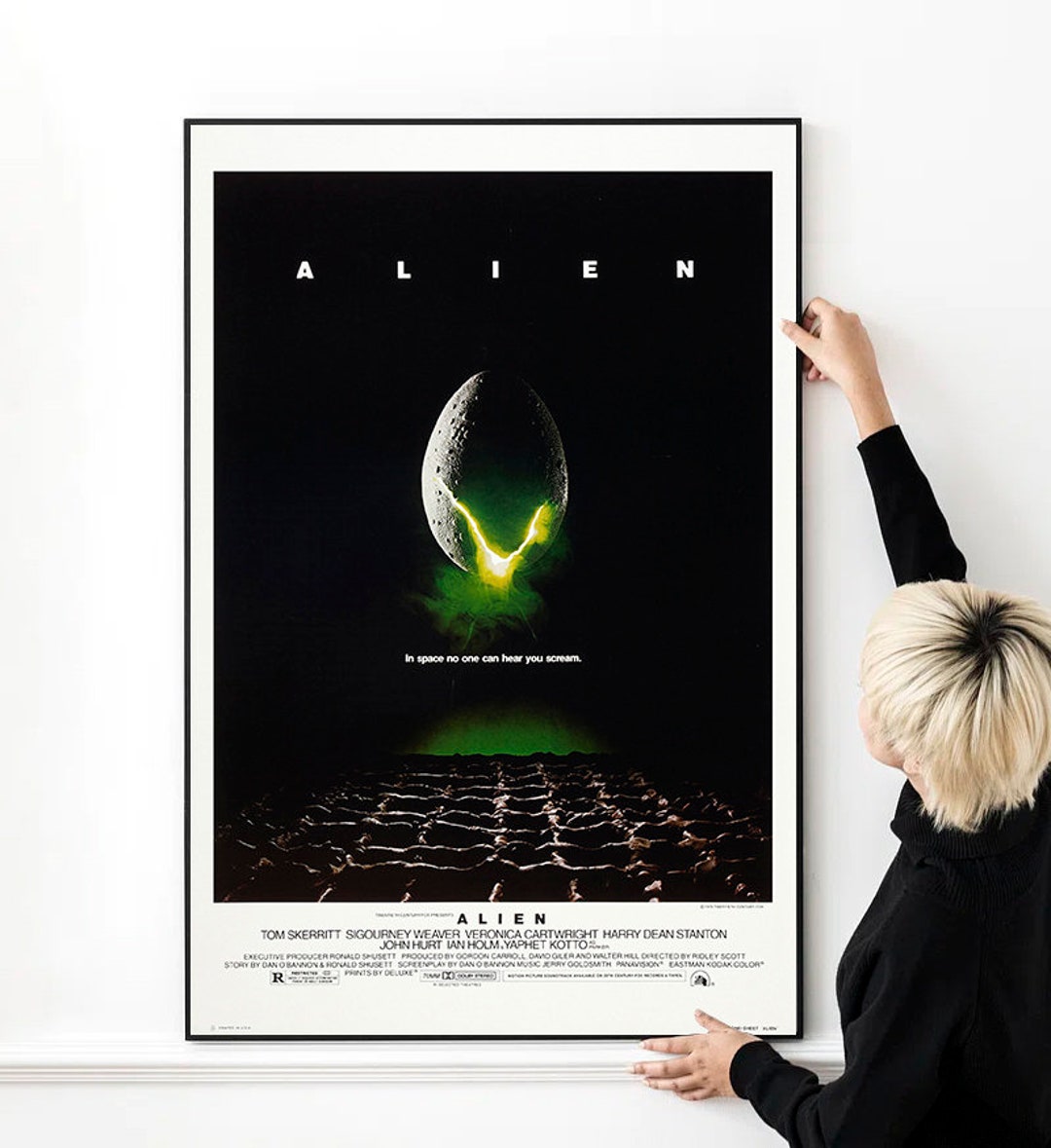 Alien Movie Poster High Quality Print Photo Wall Art Canvas Cloth ...