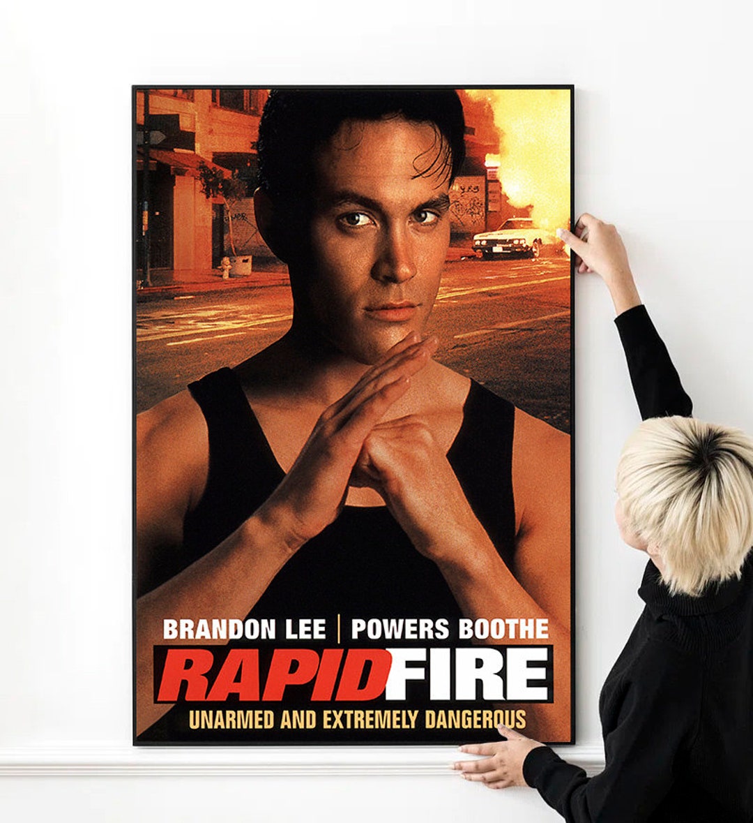 Rapid Fire Movie Poster High Quality Print Photo Wall Art Canvas Cloth ...