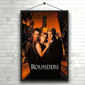 Rounders Movie Poster High Quality Print Photo Wall Art Canvas Cloth ...