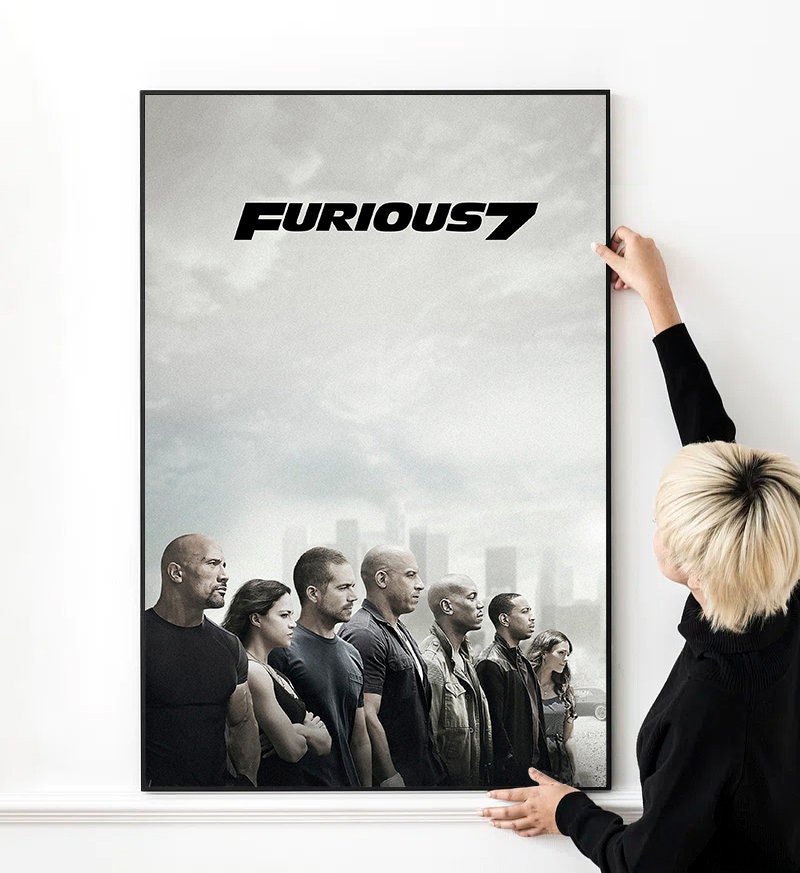Furious 7 Movie Poster High Quality Print Photo Wall Art Canvas Cloth ...