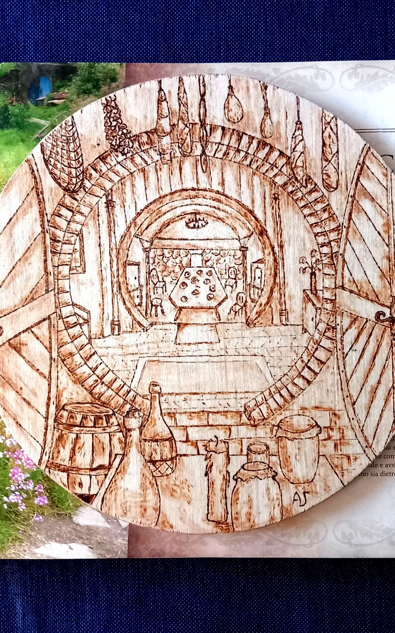 Pyrography Artwork, Bilbo's House. an Adorable Real Hobbit Door That ...