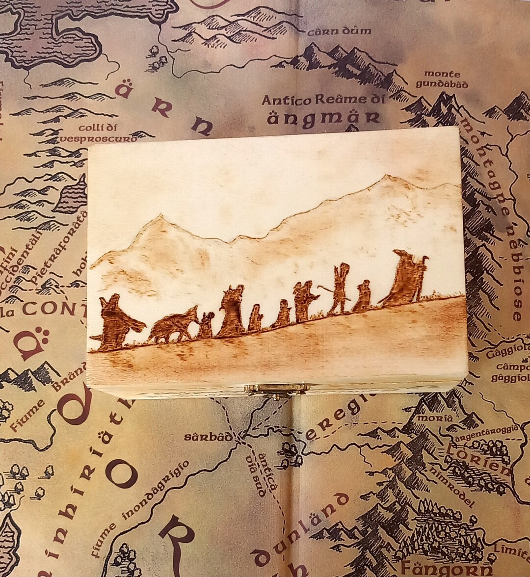 Pyrography Box LOTR, Handmade, Amazing Crafts, Made With Fire. Awesome ...