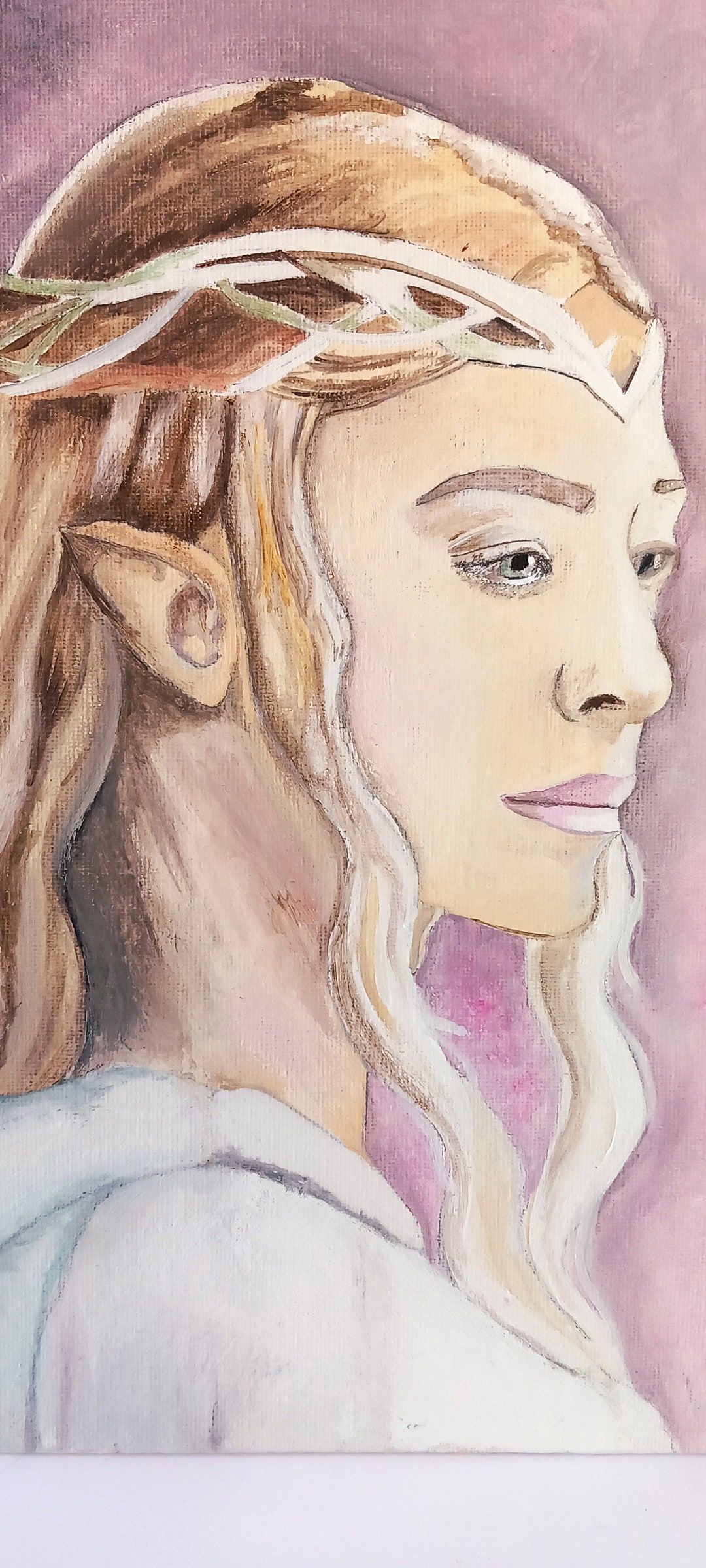 Oil Painting on Canvas Galadriel, Lord of the Rings Portrait. Lady of ...