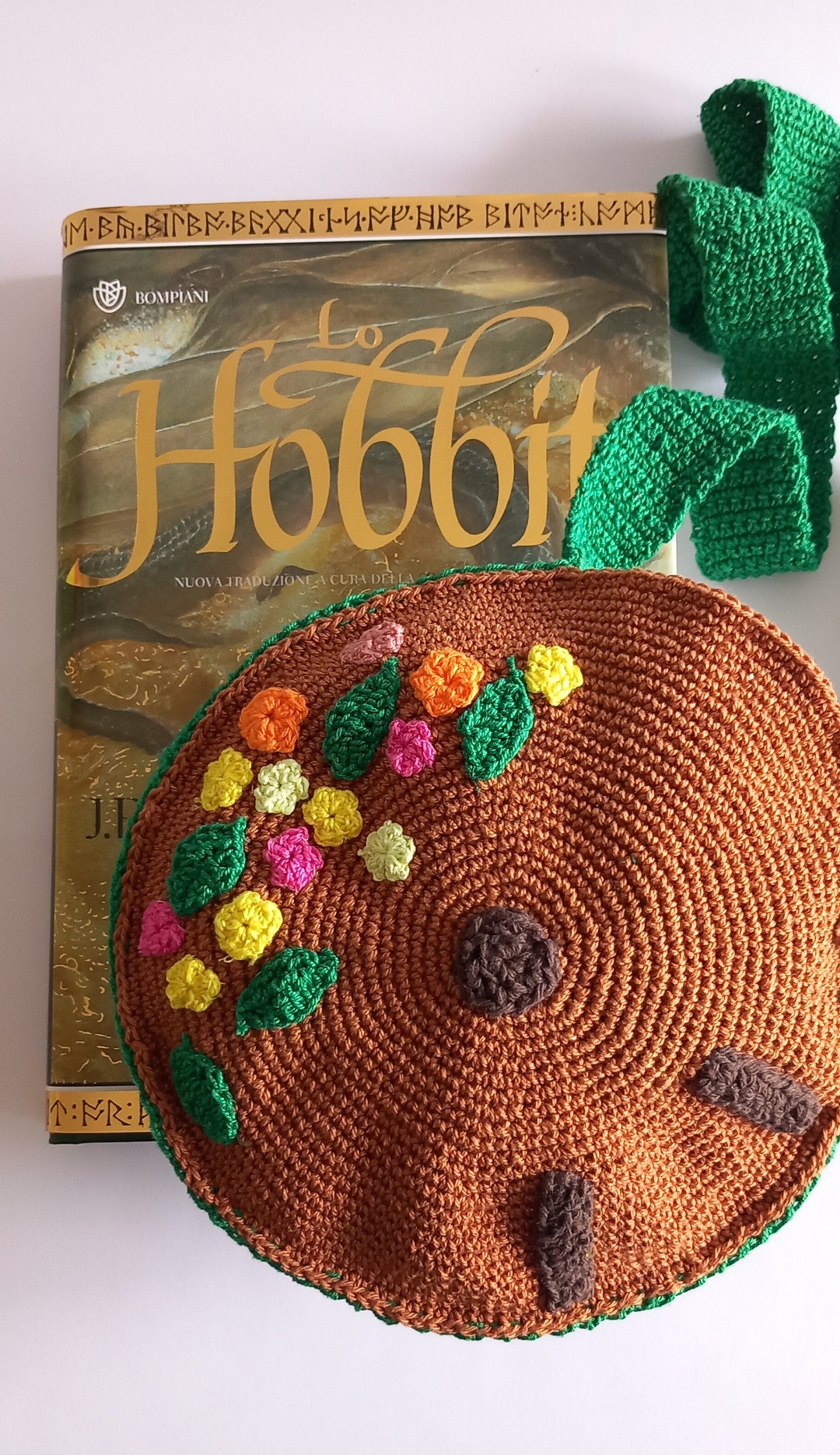 Hobbit Door Crochet Pattern Purse, LOTR Geek Gift, Round Crochet ...