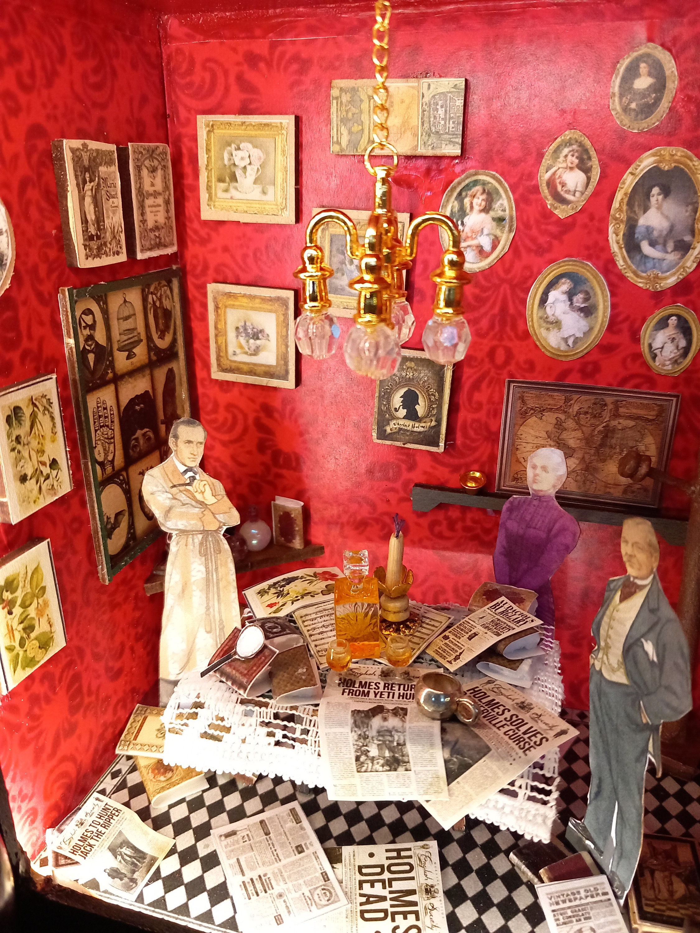 Sherlock Holmes A Study in Scarlet Diorama. Small Scale Crime Scene ...