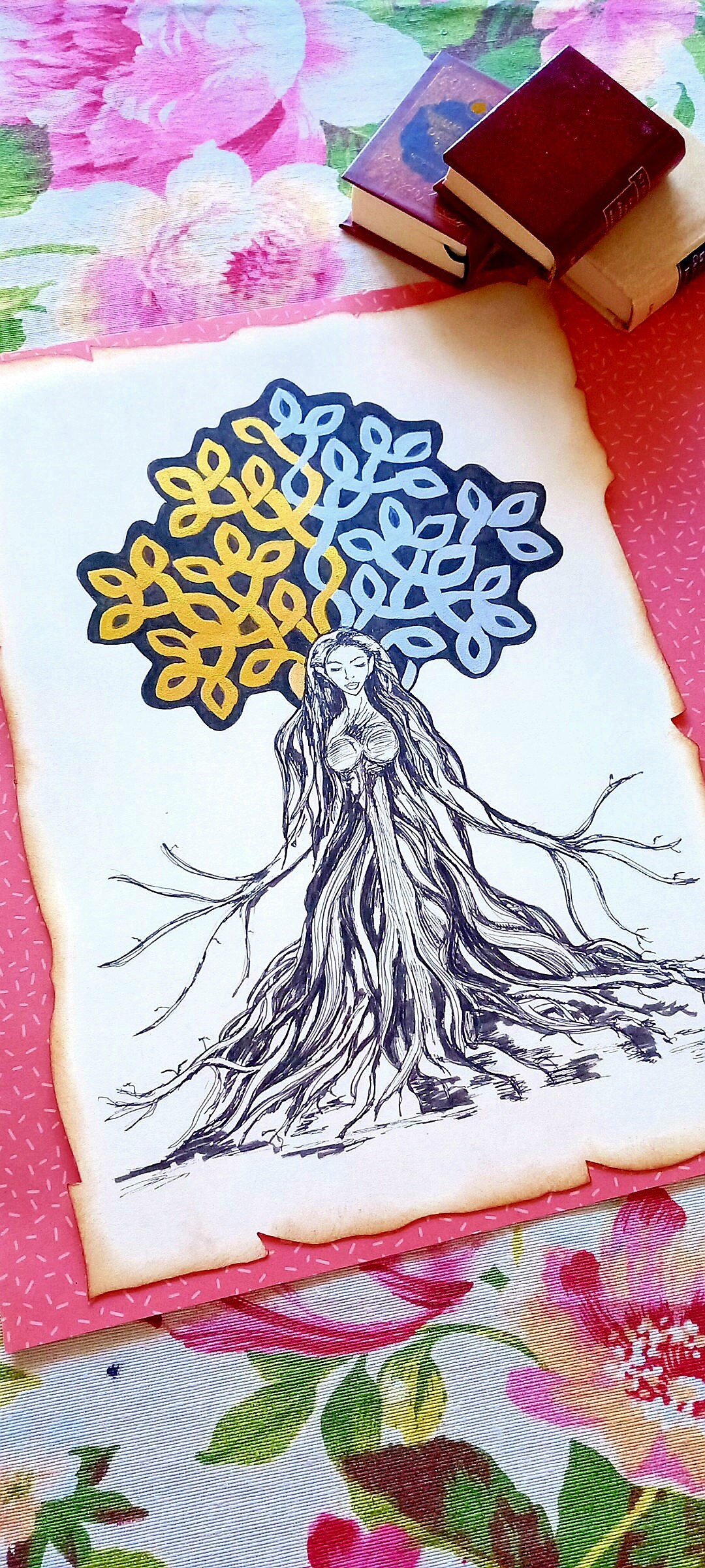 Yavanna Ink, Gold and Silver Old Parchment, Lord of the Rings Character ...