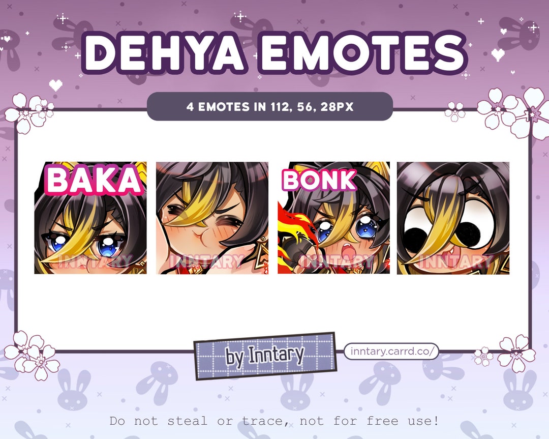Genshin Impact Dehya Emote Set for Twitch/discord Custom Twitch Emotes ...