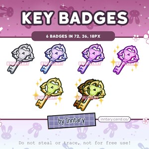 Honkai Star Rail KEY of Wisdom Sub Badges for Twitch/youtube/discord ...