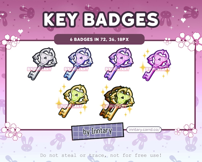 Honkai Star Rail KEY of Wisdom Sub Badges for Twitch/youtube/discord ...