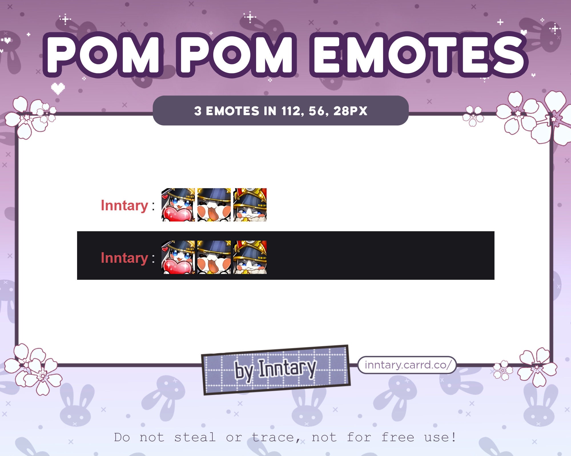 Honkai Star Rail Pom Pom Emote Set for Twitch/discord | Custom Twitch ...