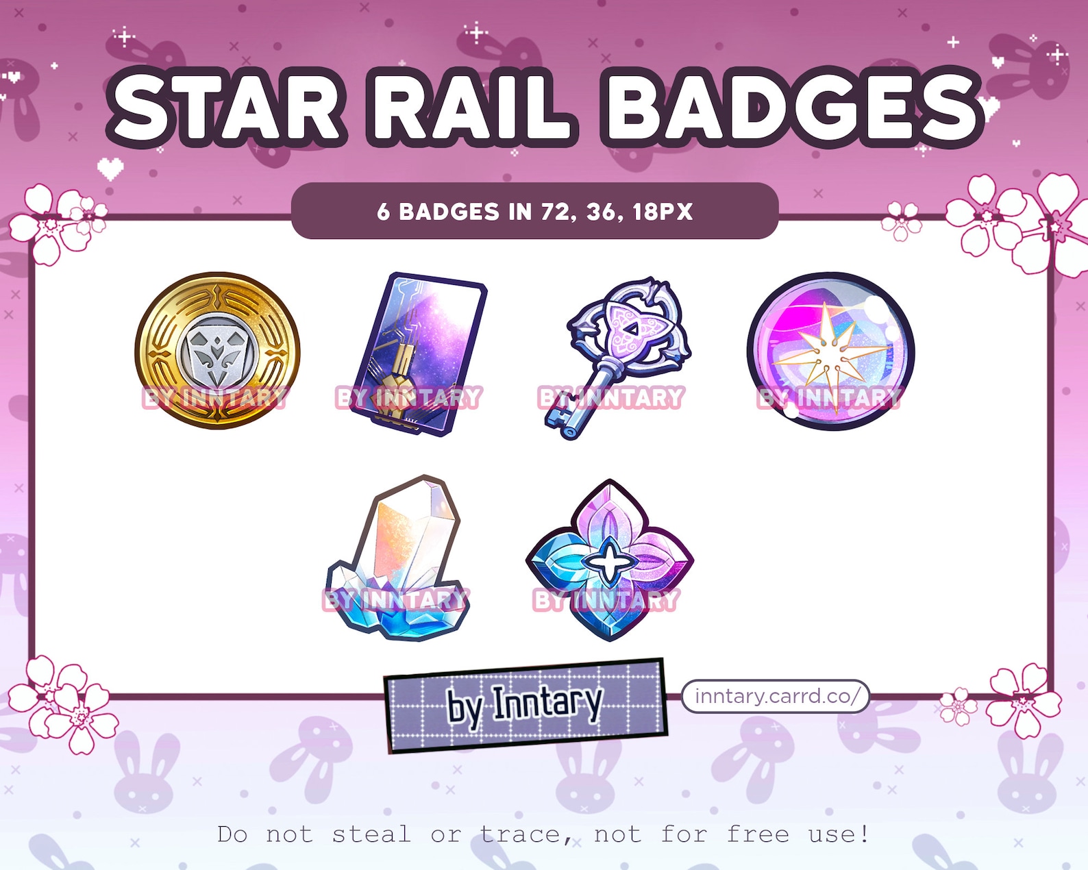 Honkai Star Rail Sub Badges for Twitch/youtube/discord | Bit Badges ...