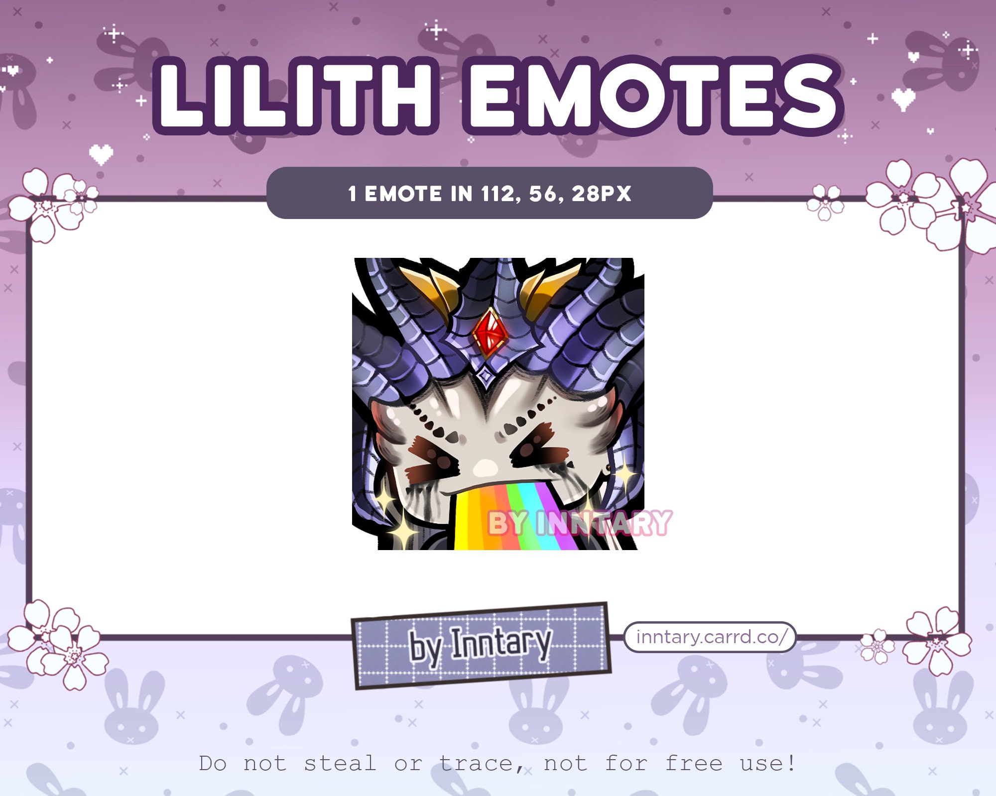 Diablo 4 Lilith Emote for Twitch/discord Custom Twitch Emotes Kawaii ...