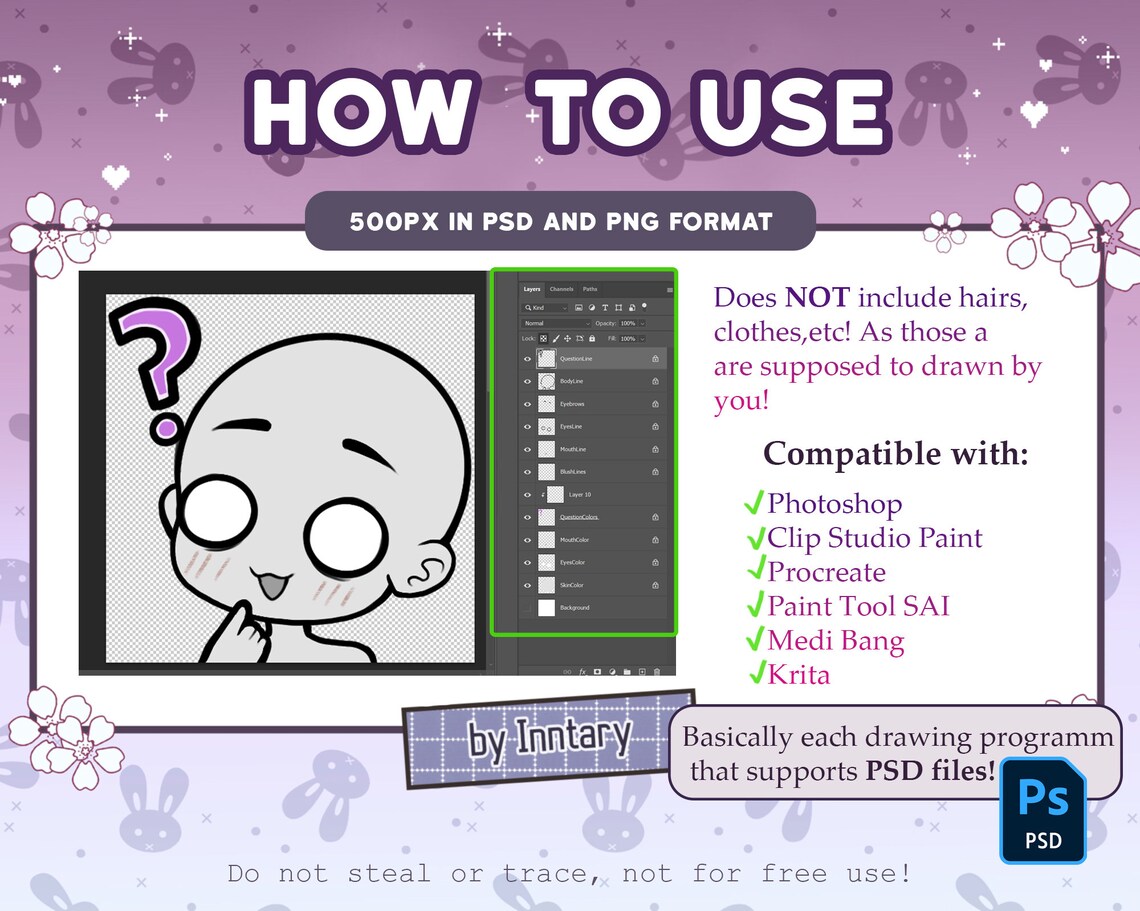 15x DIY Emote Bases for Twitch/discord | Emote Base Pack | Draw Your ...