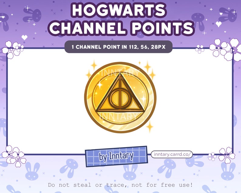 HP Hogwarts Legacy Coin Channel Points for Twitch Cute Twitch Emotes ...
