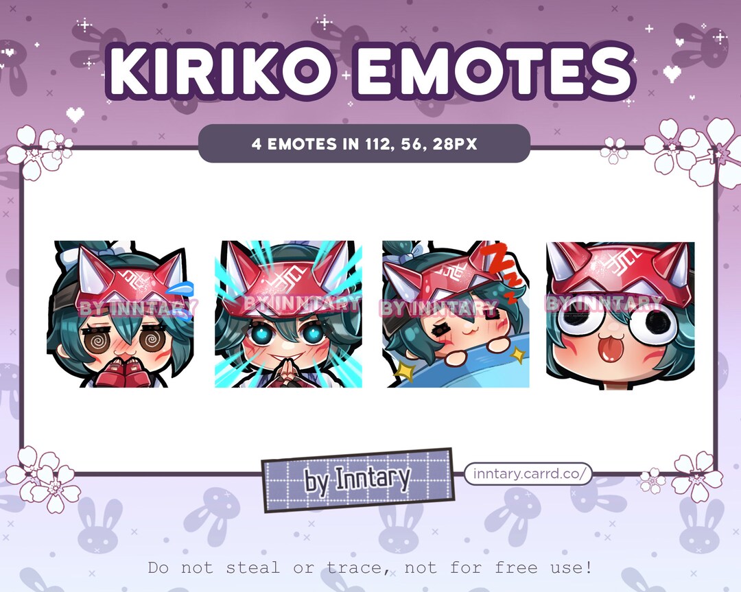 Overwatch 2 Kiriko Emote Set for Twitch/discord | Custom Twitch Emotes ...