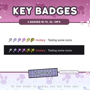 Honkai Star Rail KEY of Wisdom Sub Badges for Twitch/youtube/discord ...