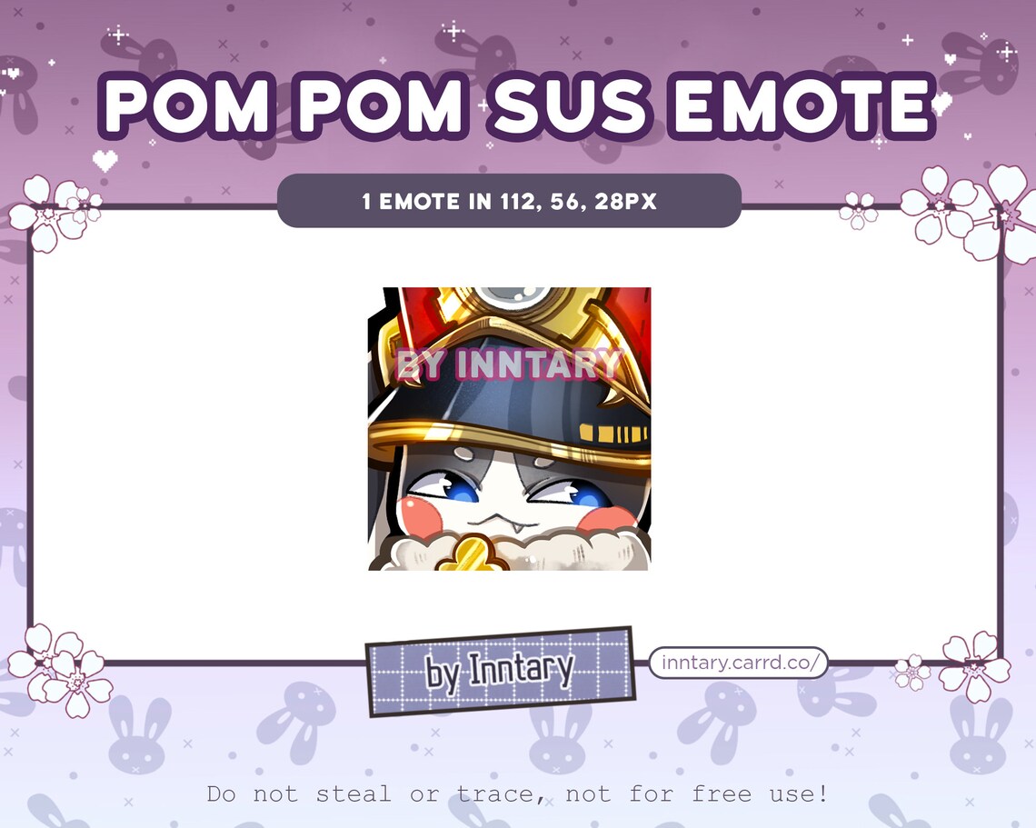 Honkai Star Rail Pom Pom SUS Emote for Twitch/discord | Custom Twitch ...