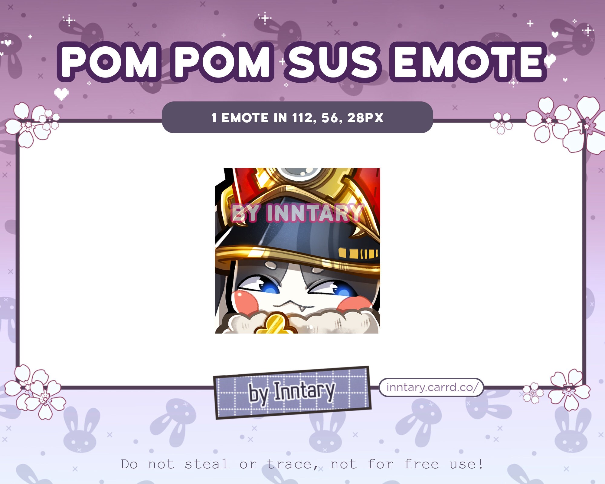 Honkai Star Rail Pom Pom SUS Emote für Twitch/Discord Individuelle ...