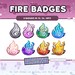 Soul Flame FIRE Sub Badges for Twitch/youtube/discord | Bit Badges ...
