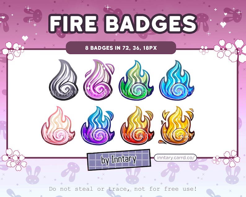 Soul Flame FIRE Sub Badges for Twitch/youtube/discord Bit - Etsy