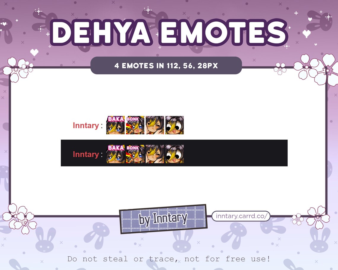 Genshin Impact Dehya Emote Set for Twitch/discord Custom Twitch Emotes ...
