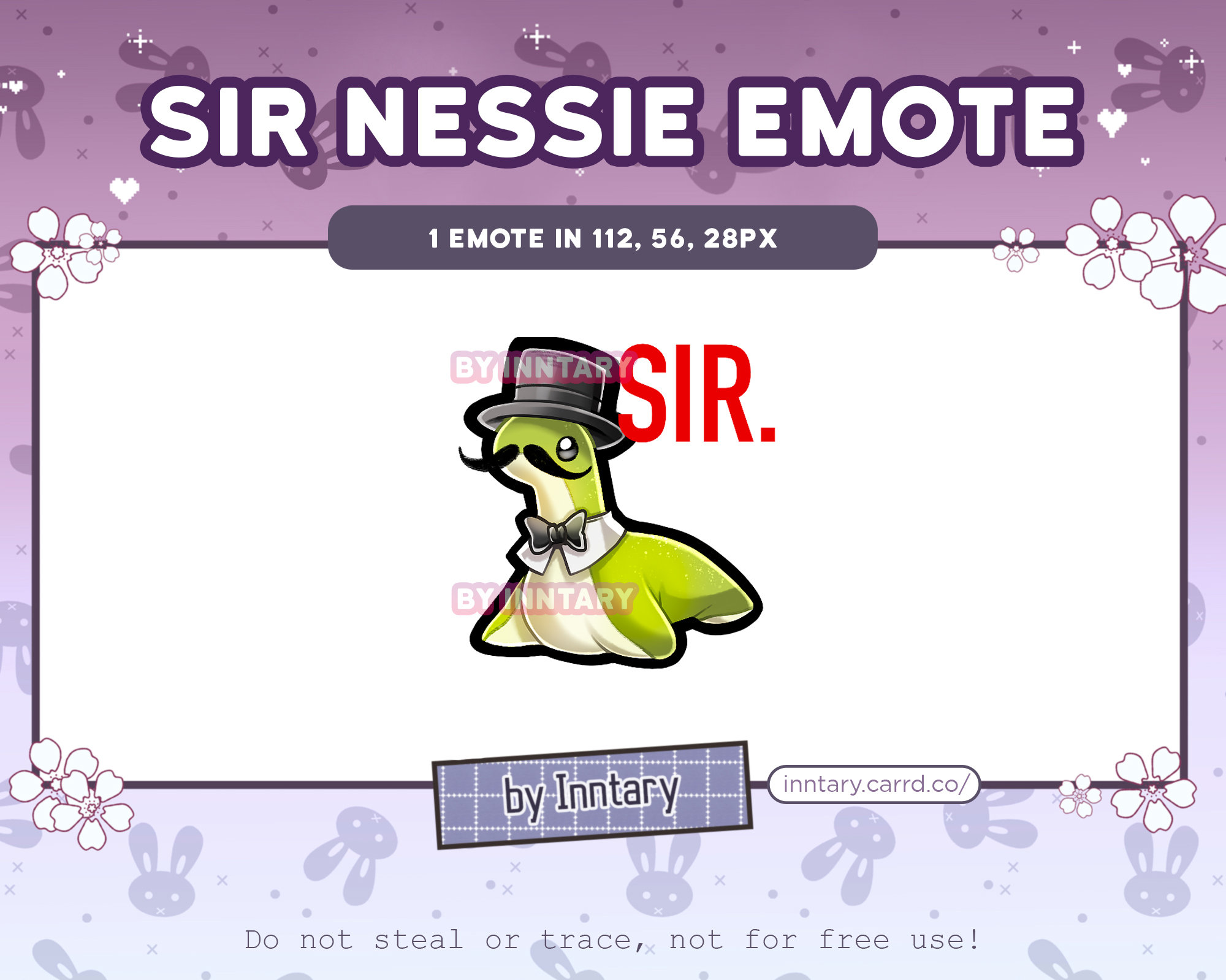 Nessie APEX LEGENDS SIR Emote for Twitch/discord | Custom Twitch Emotes ...