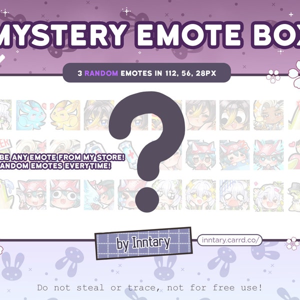 Mystery Emote Box - Etsy
