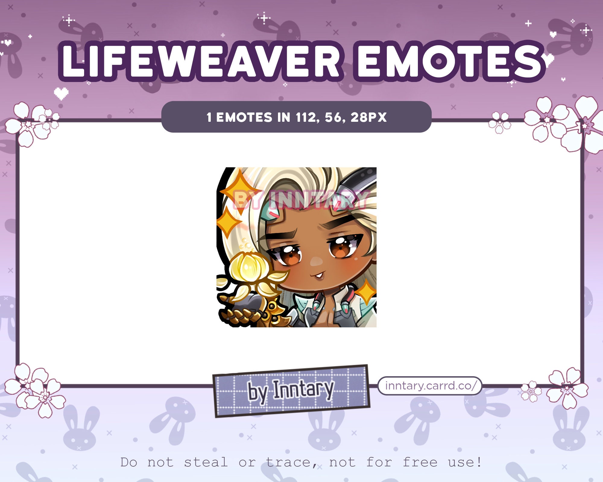 Overwatch 2: LIFEWEAVER LOTUS Emote for Twitch/discord Custom Twitch ...