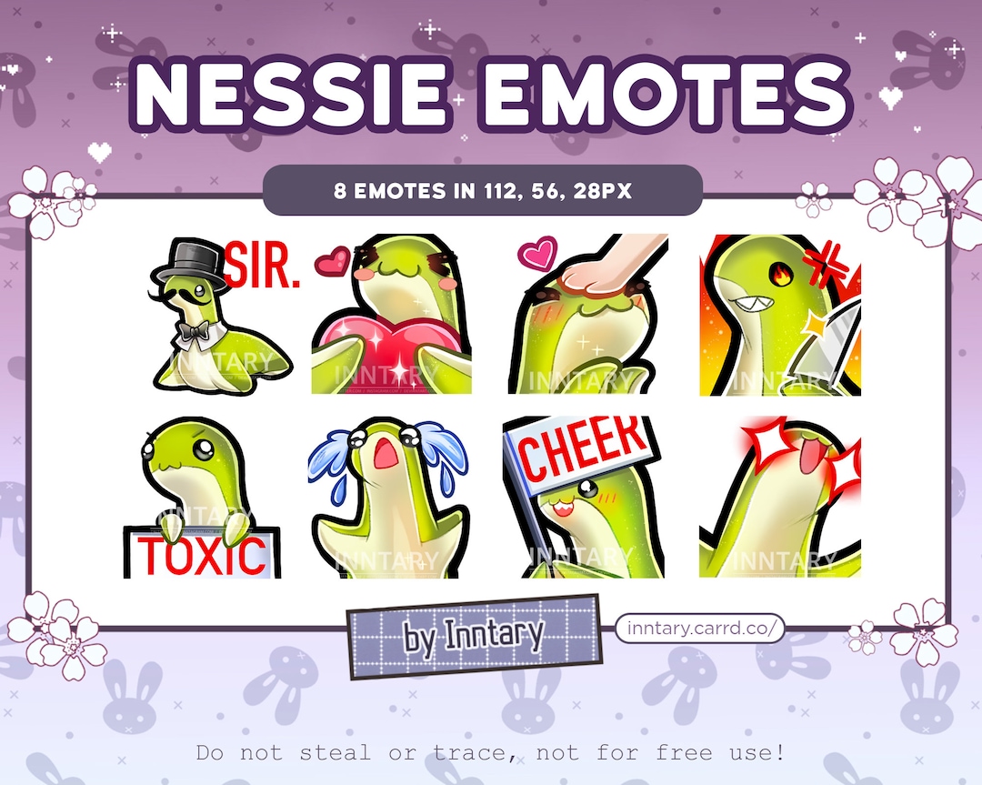Nessie APEX LEGENDS Emote Set for Twitch/discord | Custom Twitch Emotes ...