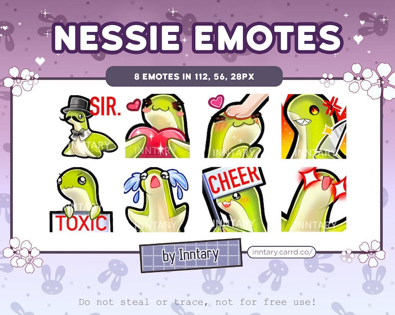 Nessie APEX LEGENDS Emote Set for Twitch/discord | Custom Twitch Emotes ...