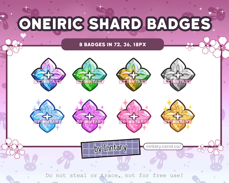 Honkai Star Rail Oneiric Shard Sub Badges for Twitch/youtube/discord ...